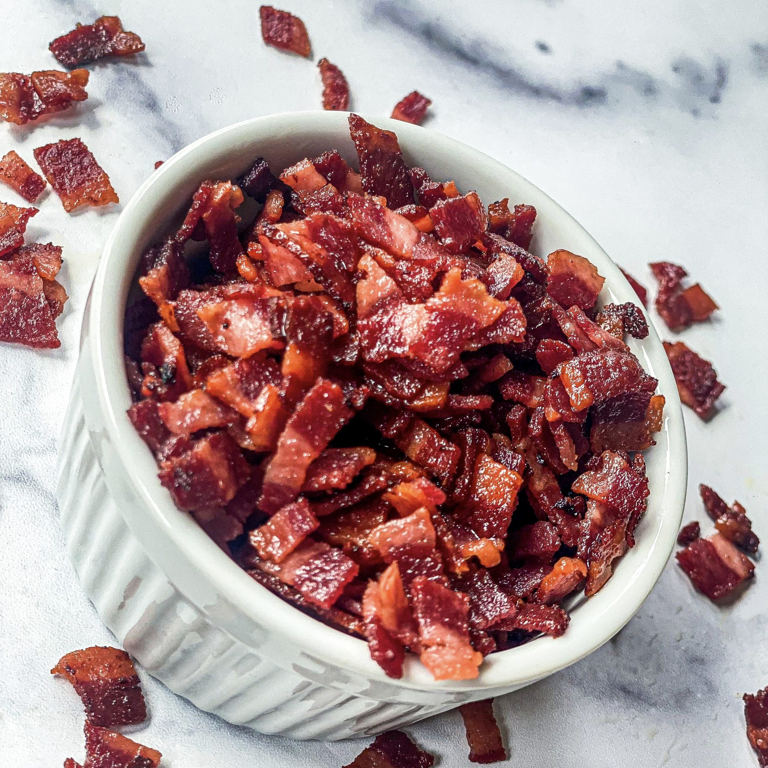 Homemade Turkey Bacon Bits | That Salad Lady®
