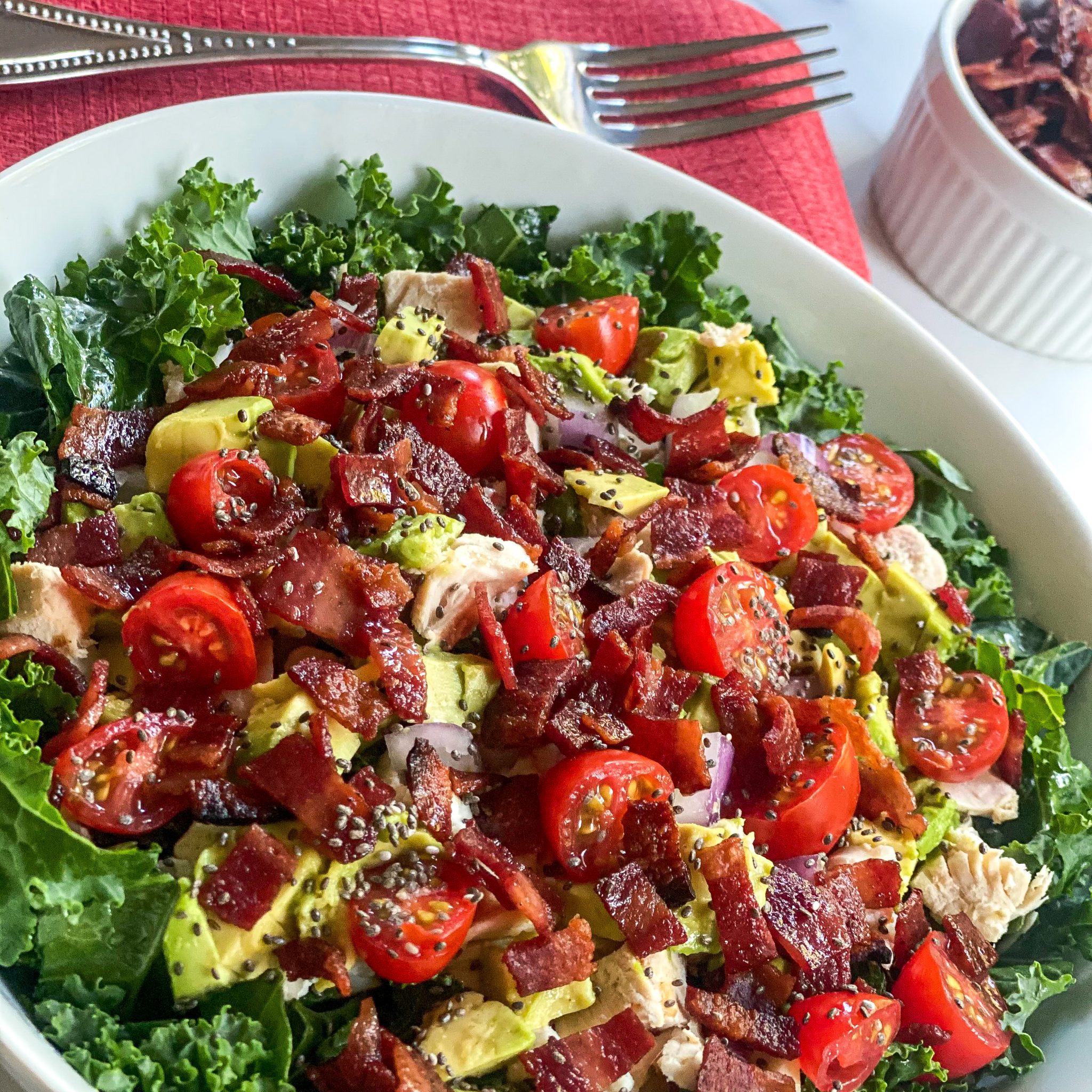 Homemade Turkey Bacon Bits | That Salad Lady