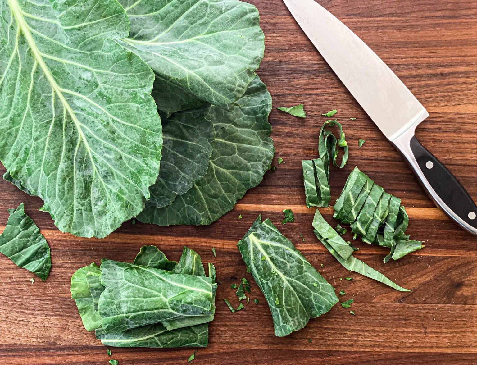 Collard Green Salad with Sweet Balsamic Vinaigrette | That Salad Lady
