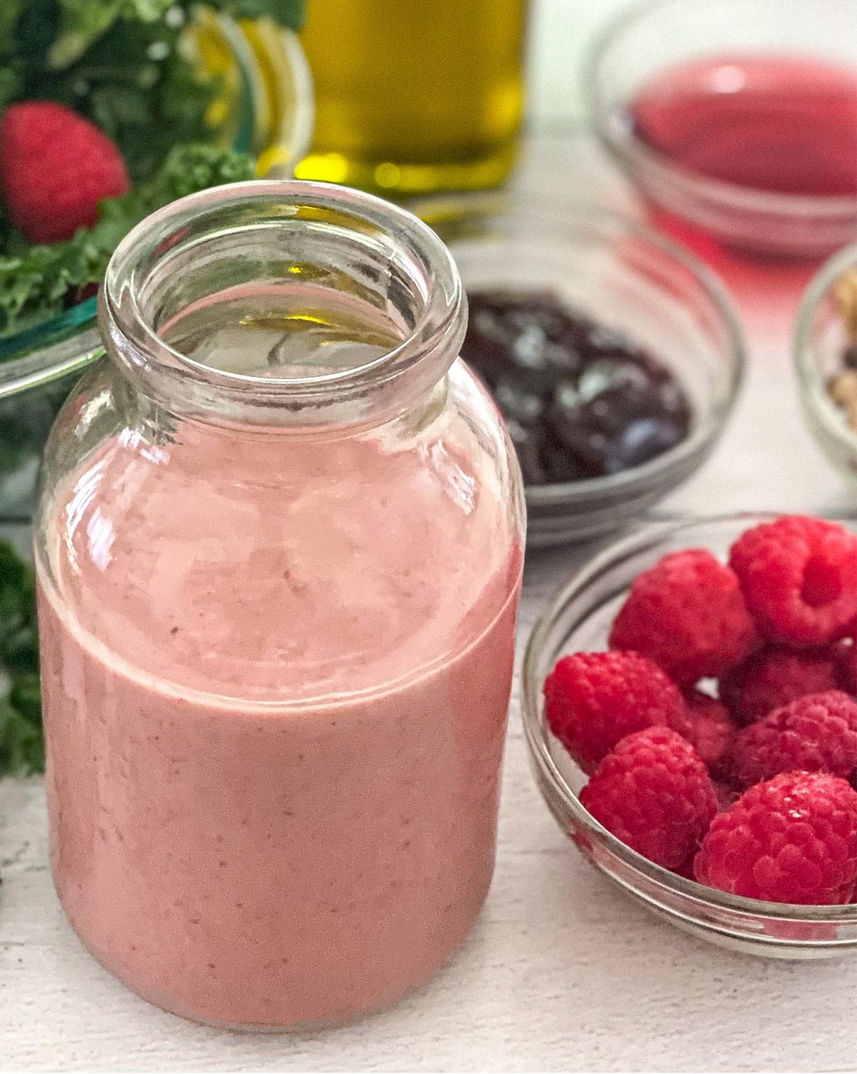 Raspberry Walnut Vinaigrette Dressing | That Salad Lady
