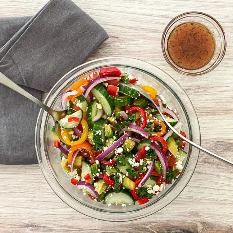 Light and Easy Cucumber Tomato Salad | That Salad Lady®