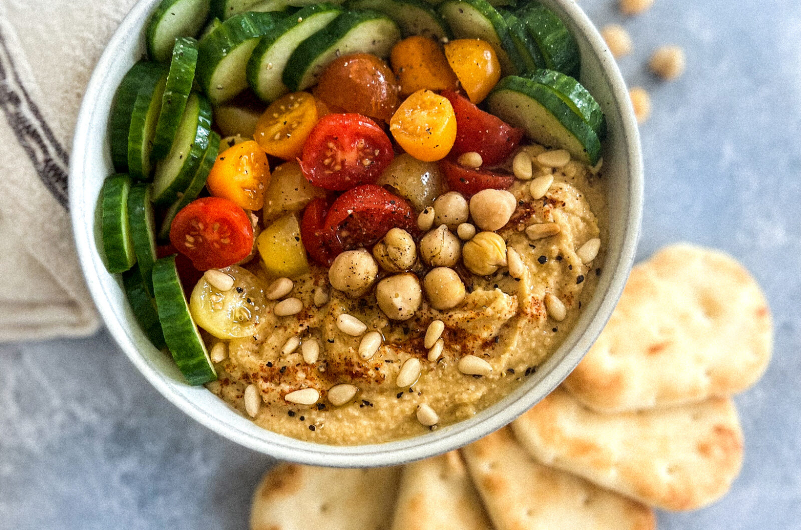 Smooth, Thick and Creamy Homemade Hummus | That Salad Lady