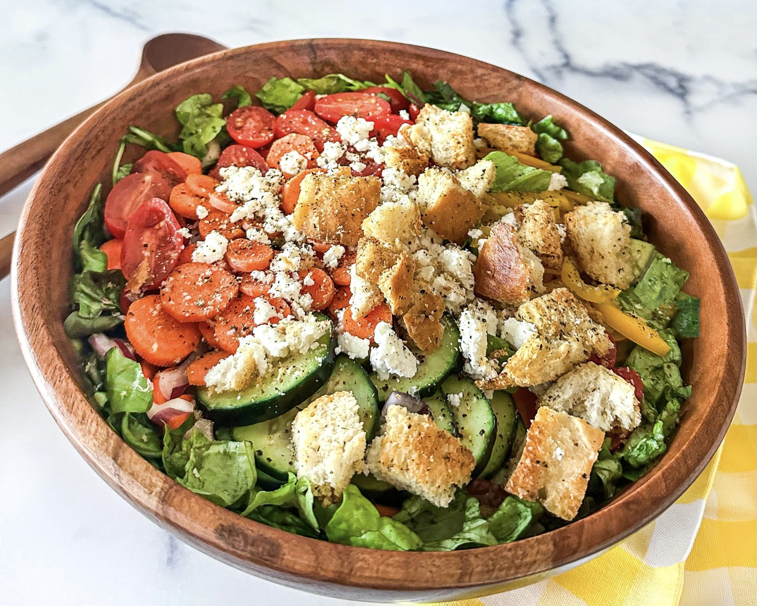 Triple Green Superfood Salad with Balsamic Vinaigrette | That Salad Lady®