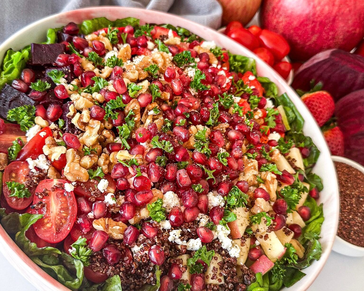 Hearty Ruby Red Salad Bowl | Vegan and Gluten-Free | That Salad Lady