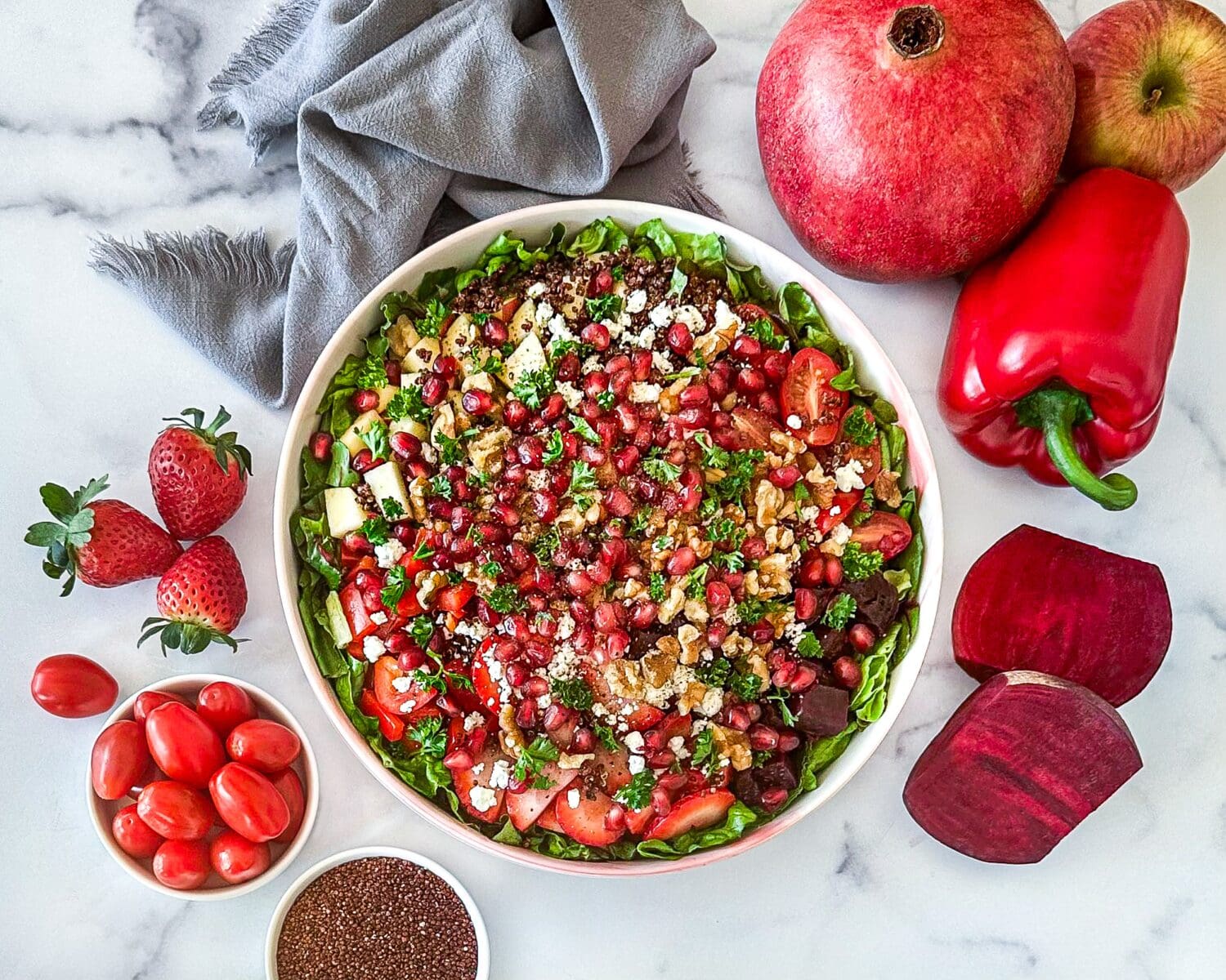 Hearty Ruby Red Salad Bowl - That Salad Lady